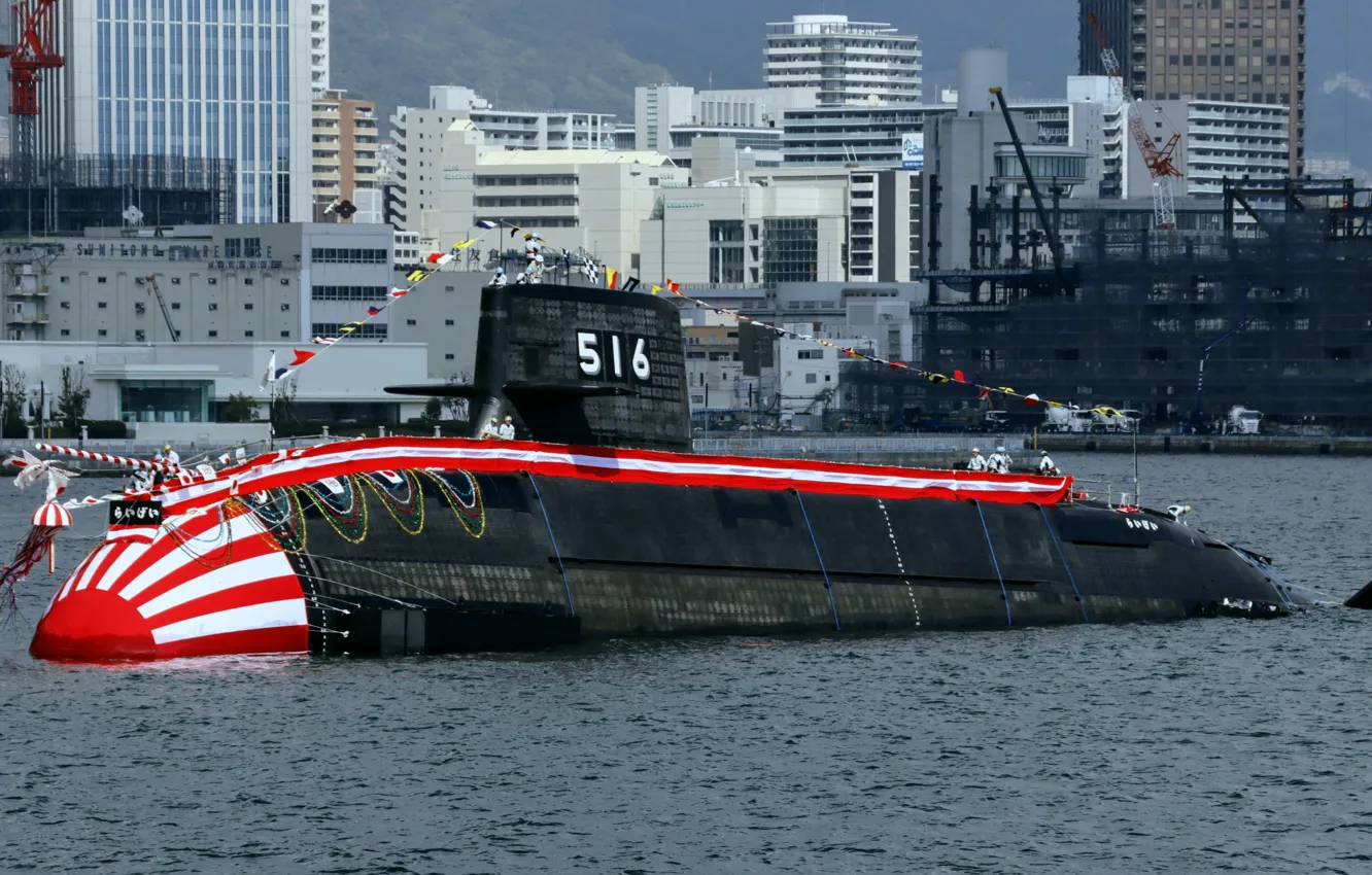 Wallpaper Japan, submarine, launching, Raigal for mobile and desktop ...