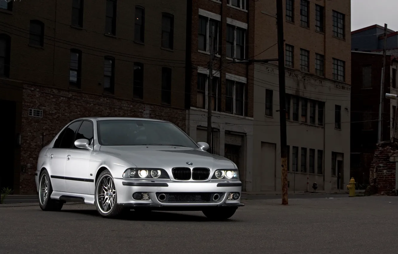 Wallpaper Street, E39, Silver, M5 for mobile and desktop, section bmw ...