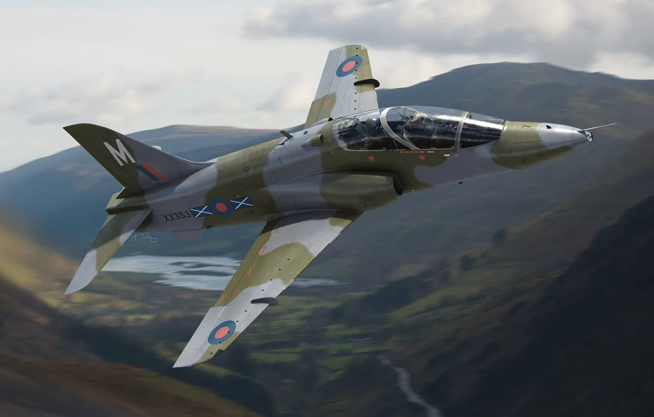 Wallpaper UK, attack, RAF, easy, Training aircraft, Adam Tooby, BAe ...