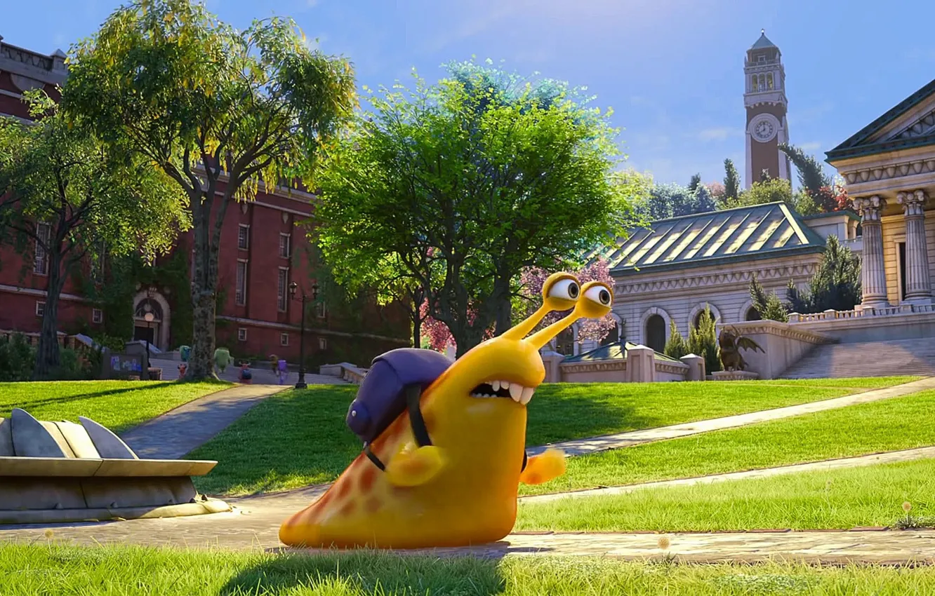 Wallpaper animated film, Monsters University, animated movie, Monster ...