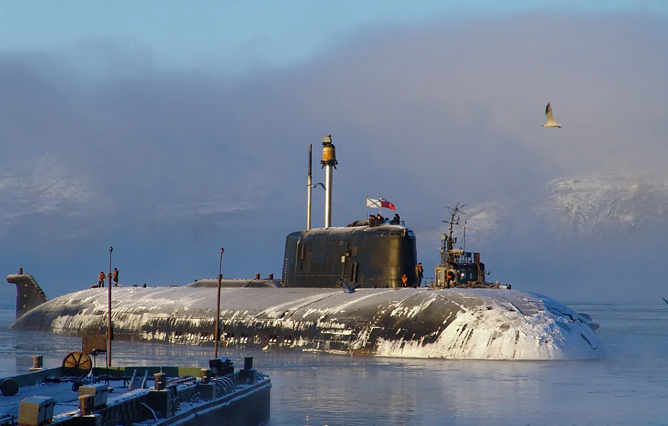 Wallpaper submarine, Navy, mooring, the project 949A images for desktop ...