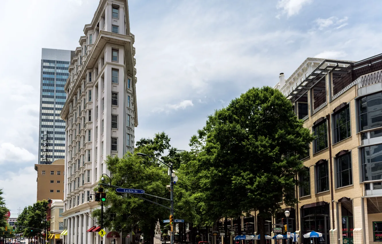 Wallpaper house, tree, street, the building, USA, USA, house, sky for ...