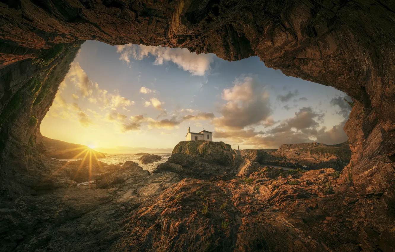 Wallpaper rays, The sun, cave, rays, sun, the grotto, cave, grotto ...