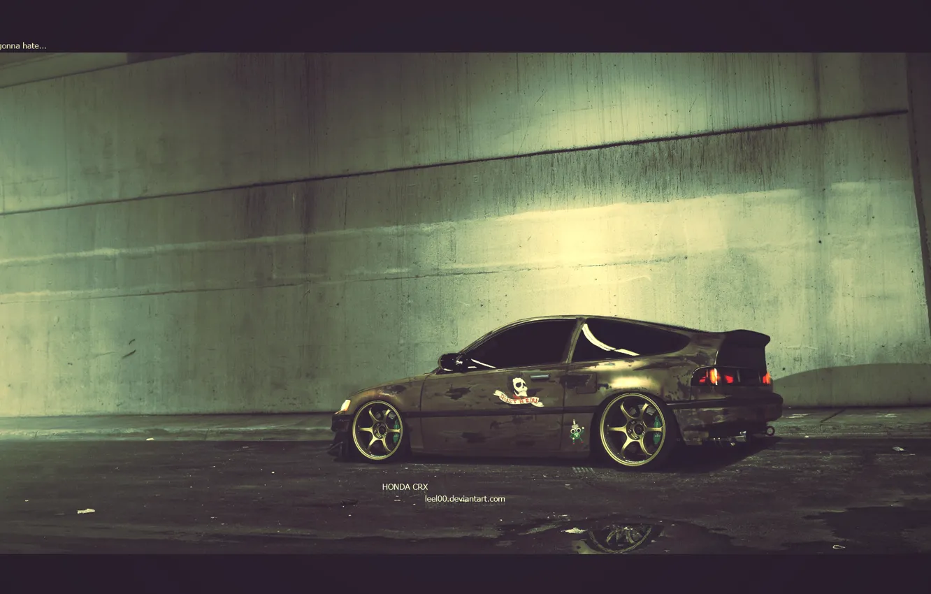 Wallpaper machine, tuning, airbrushing, honda, Honda, honda crx images ...