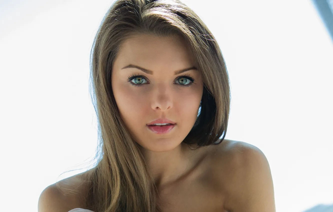 Wallpaper eyes, green, cutie, Michelle Clark for mobile and desktop ...