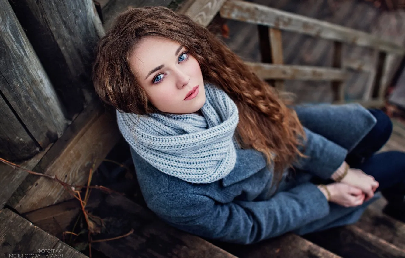 Wallpaper look, scarf, Nastya, Natalia Manturova for mobile and desktop ...