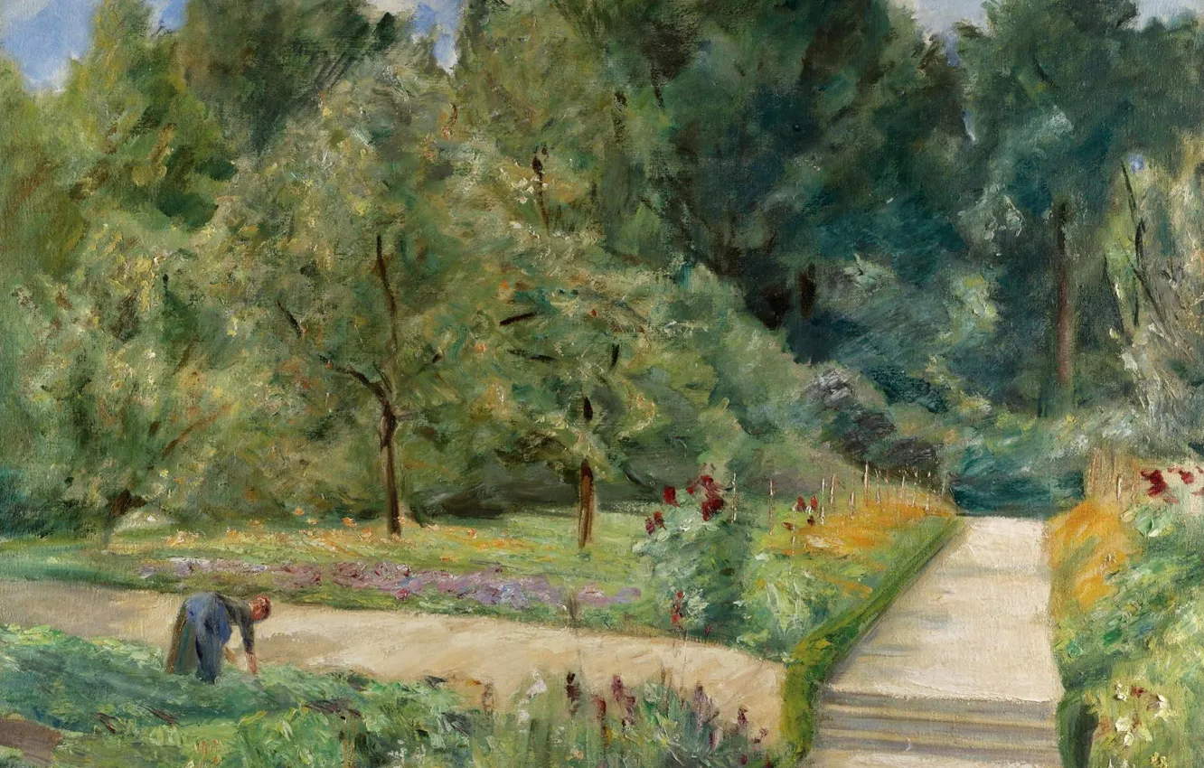 Wallpaper landscape, picture, 1921, Max Liebermann, Max Liebermann ...