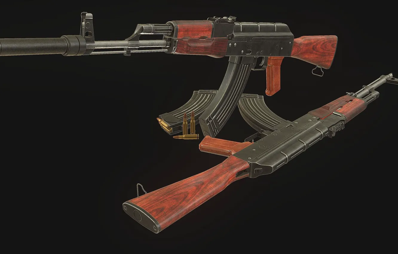 Wallpaper USSR, AKM, Kalashnikov Modernized, PBS for mobile and desktop ...