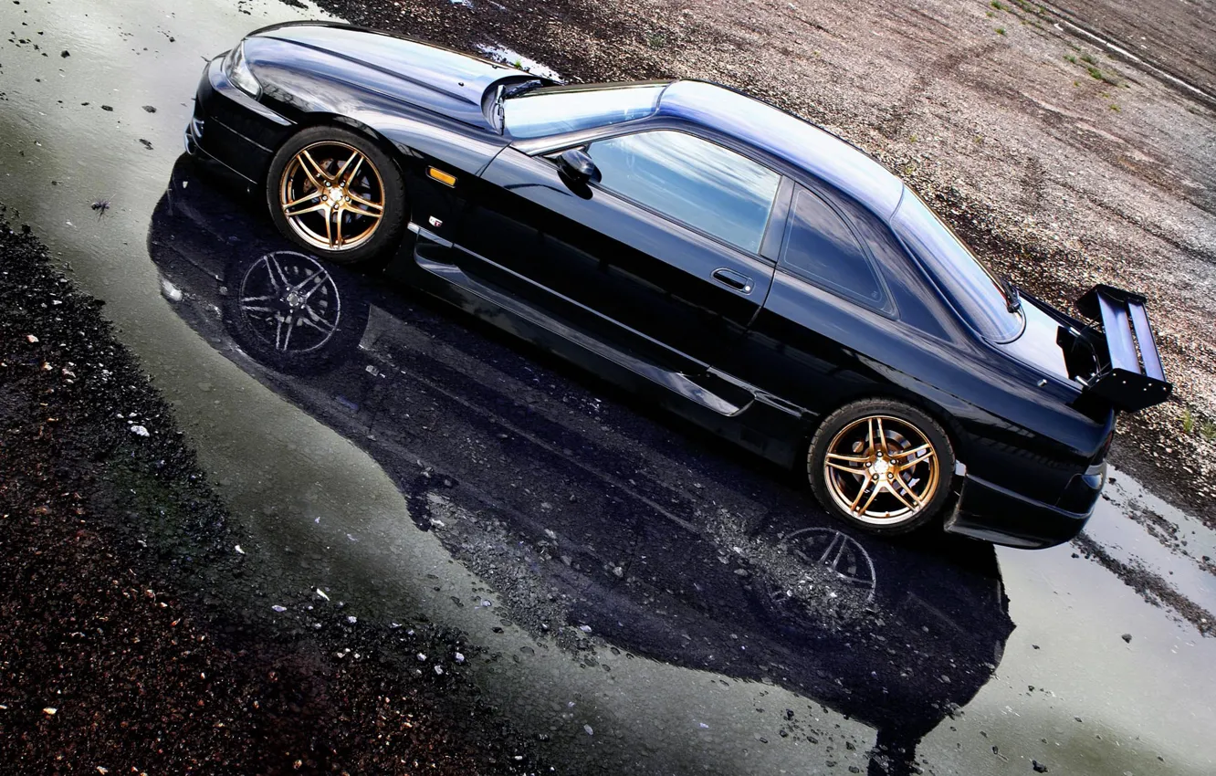 Wallpaper puddle, Nissan, casting, skyline, Nissan, gt-r, r33 images ...