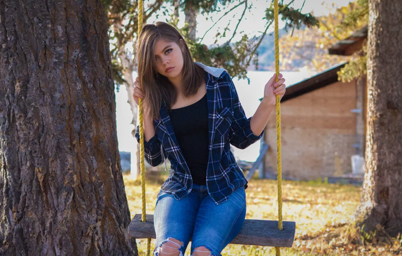 Wallpaper Girl, Model, Tree, Female, Wallpaper, Spring, Eyes ...