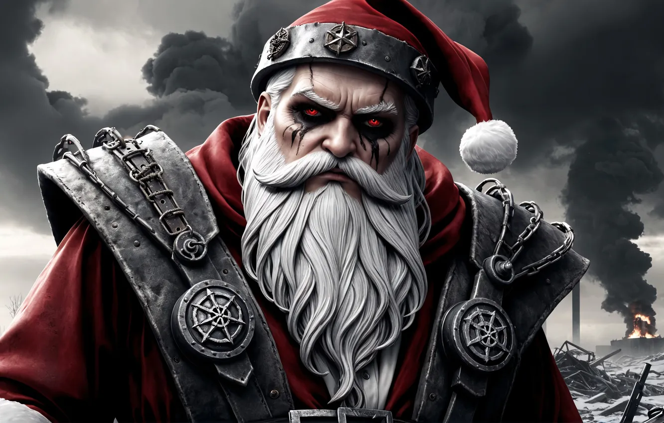 Wallpaper new year, Christmas, Santa Claus, Santa, Dark Santa for ...