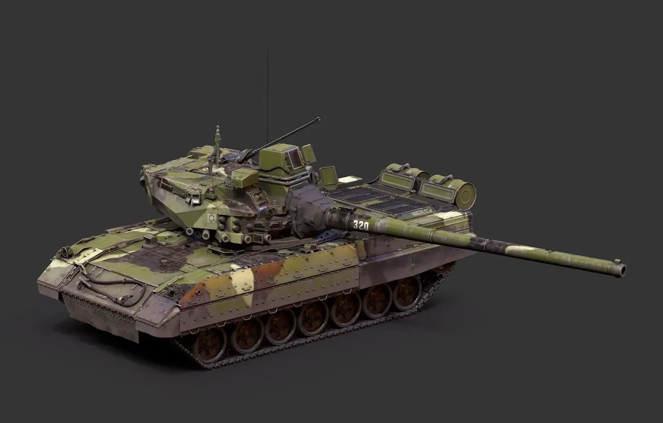 Wallpaper USSR, Alexander Yartsev, Experienced tank, Object 195 images ...