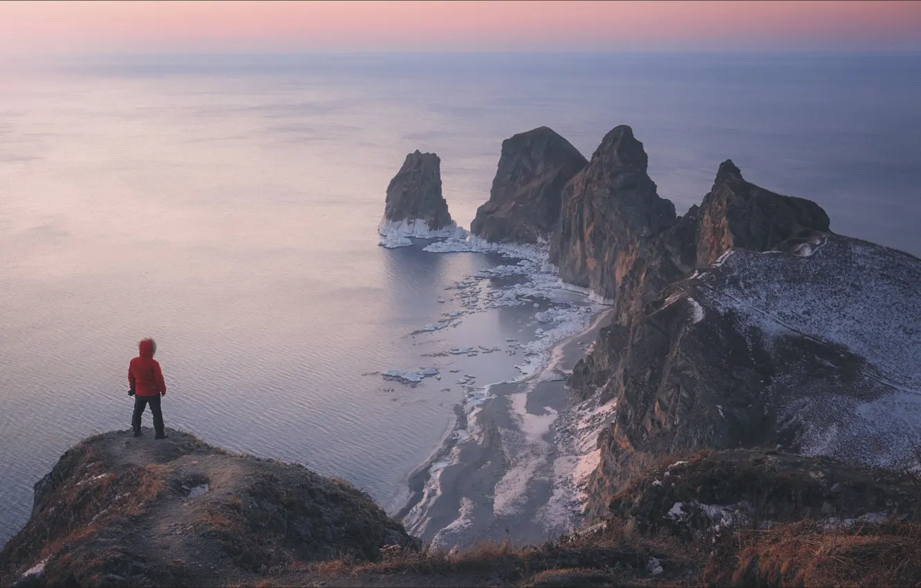 Wallpaper landscape, mountains, nature, beauty, Russia, The sea of ...