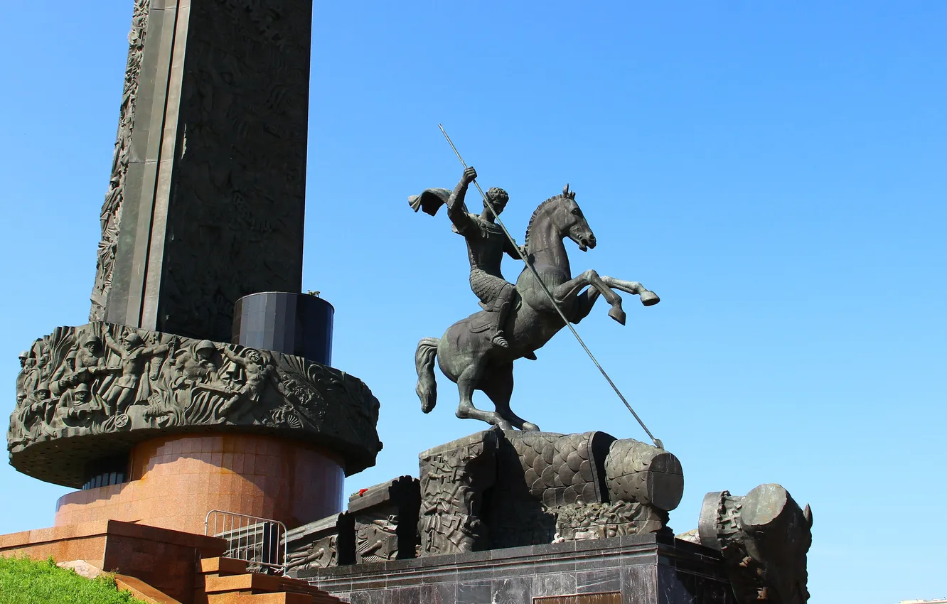Wallpaper Moscow, Sculpture, George, Monument, St. George, Poklonnaya ...