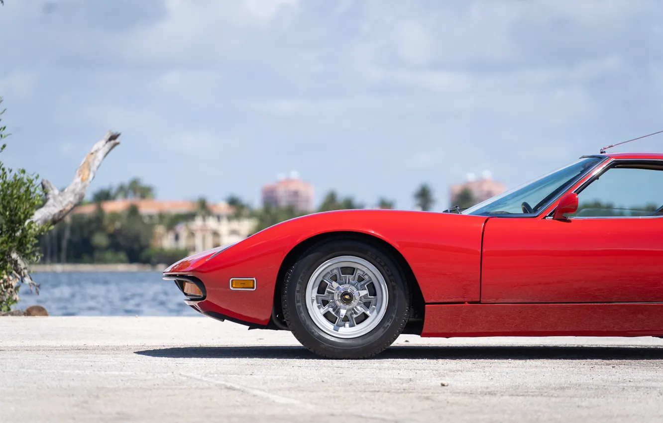 Wallpaper Lamborghini, red, lambo, Miura, wheel, Lamborghini Miura P400 ...
