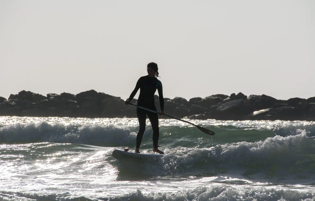 Wallpaper sea, wave, people for mobile and desktop, section пейзажи ...