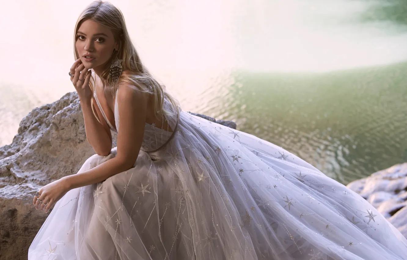 Wallpaper girl, long hair, dress, model, pretty, cute, Marissa Long for ...