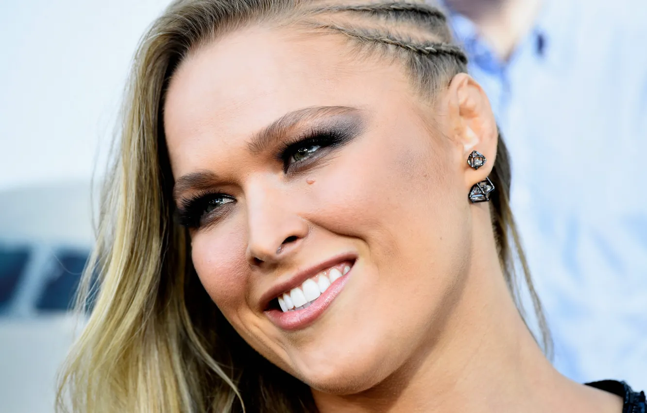 Wallpaper look, pose, portrait, actress, photoshoot, hair, Ronda Rousey ...