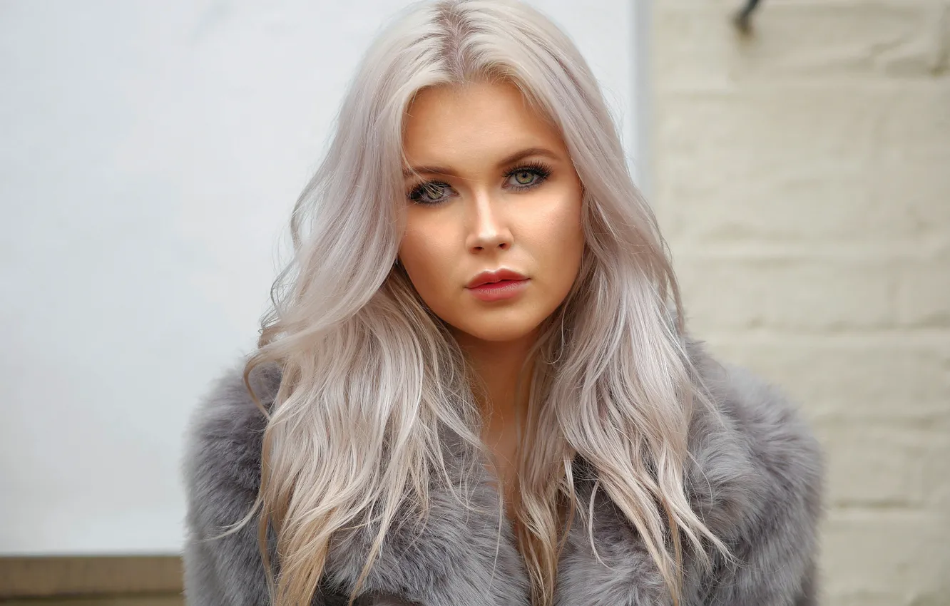 Wallpaper look, girl, model, hair, portrait, Georgie for mobile and ...