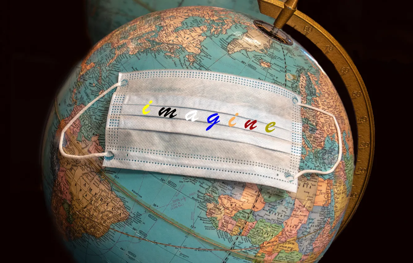 Wallpaper mask, globe, Imagine for mobile and desktop, section разное ...