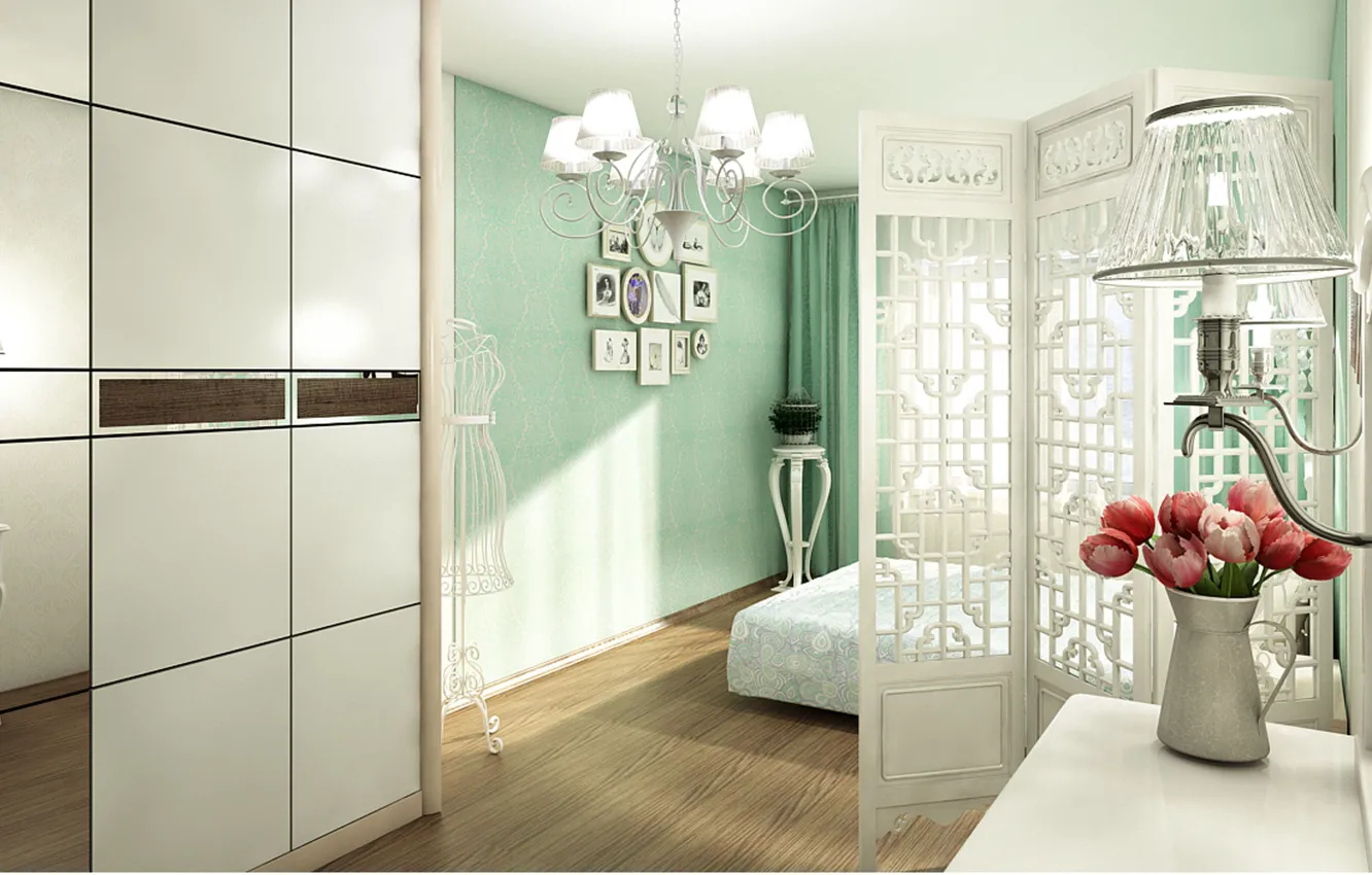 Wallpaper color, room, interior, bedroom, classic blue for mobile and ...