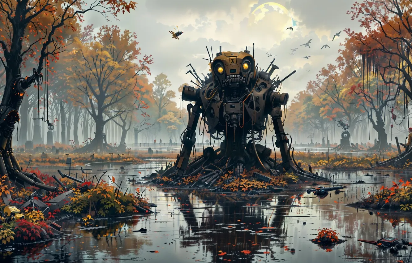 Wallpaper fiction, robot, destruction for mobile and desktop, section ...