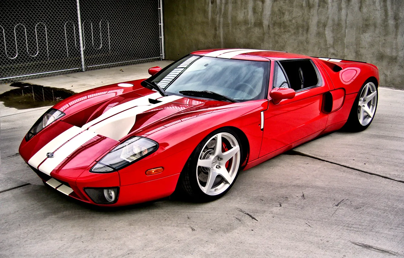 Wallpaper red, reflection, Ford, grille, red, sports car, Ford for ...