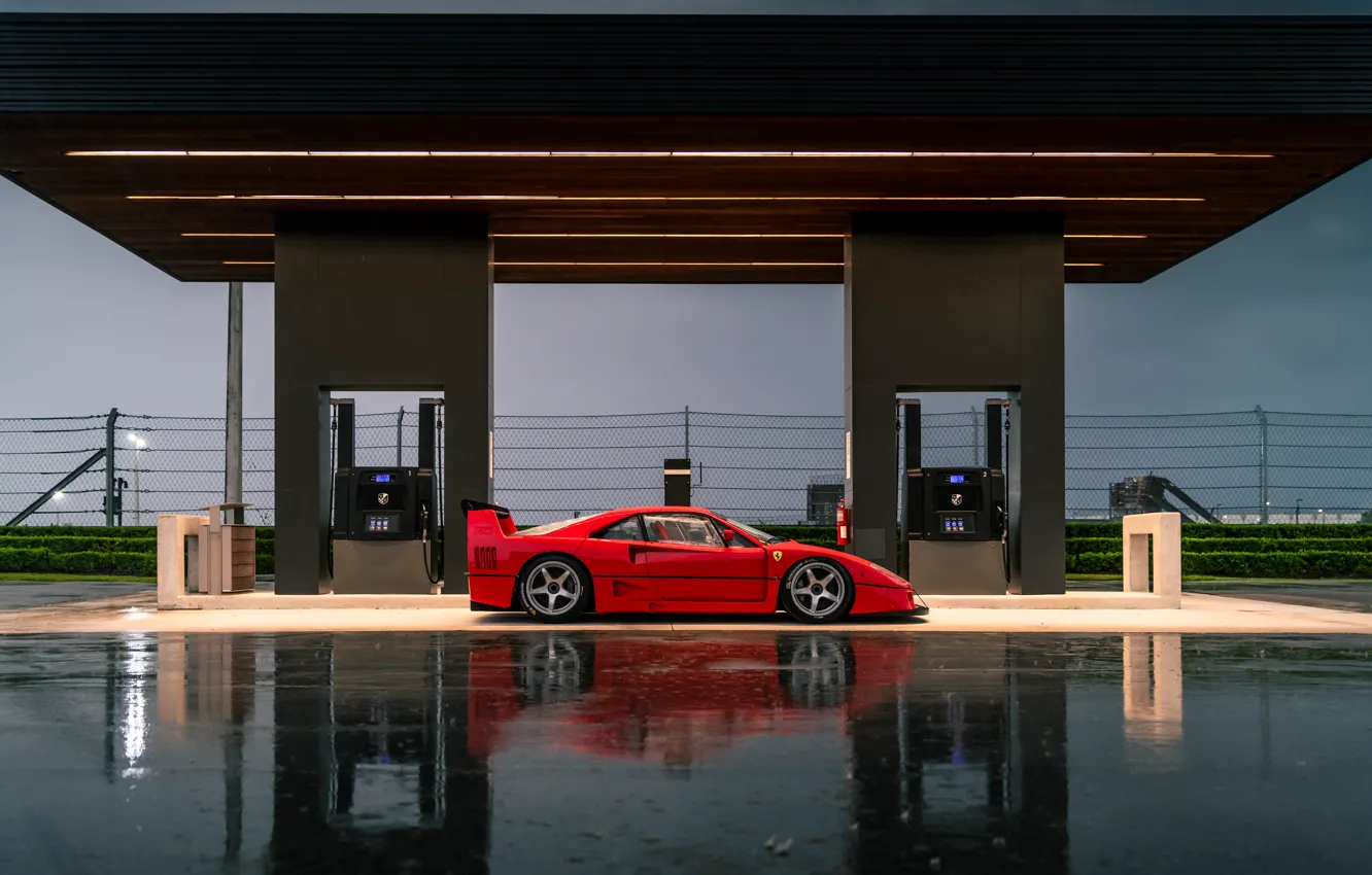 Wallpaper Ferrari, F40, side view, Ferrari F40 LM by Michelotto for ...