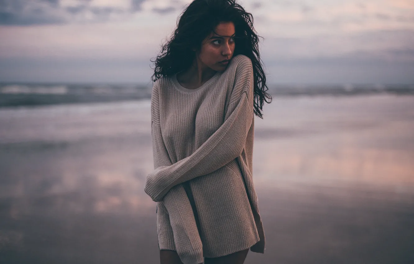 Wallpaper Look Girl Brunette For Mobile And Desktop Section девушки Resolution 2048x1365