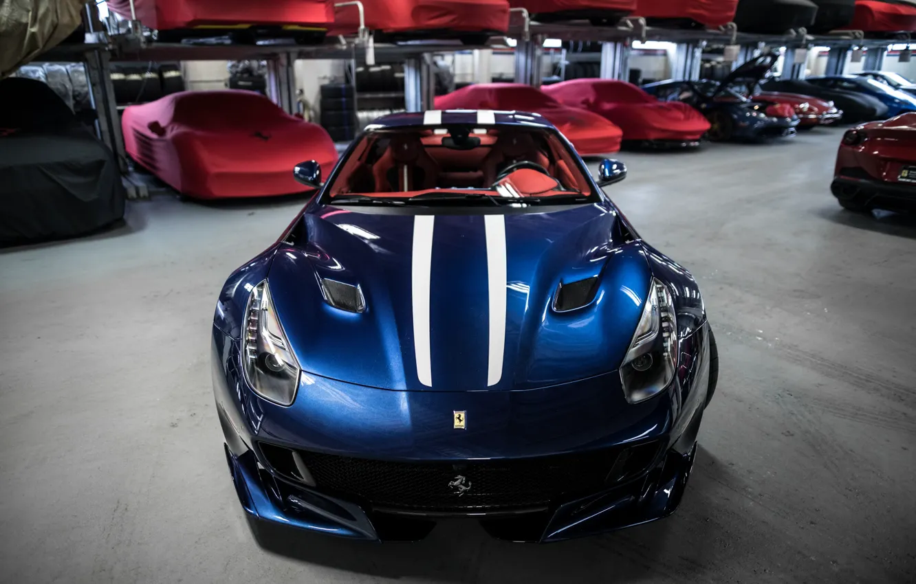 Wallpaper Ferrari, Blue, Front, Face, Superfast, 812 for mobile and ...