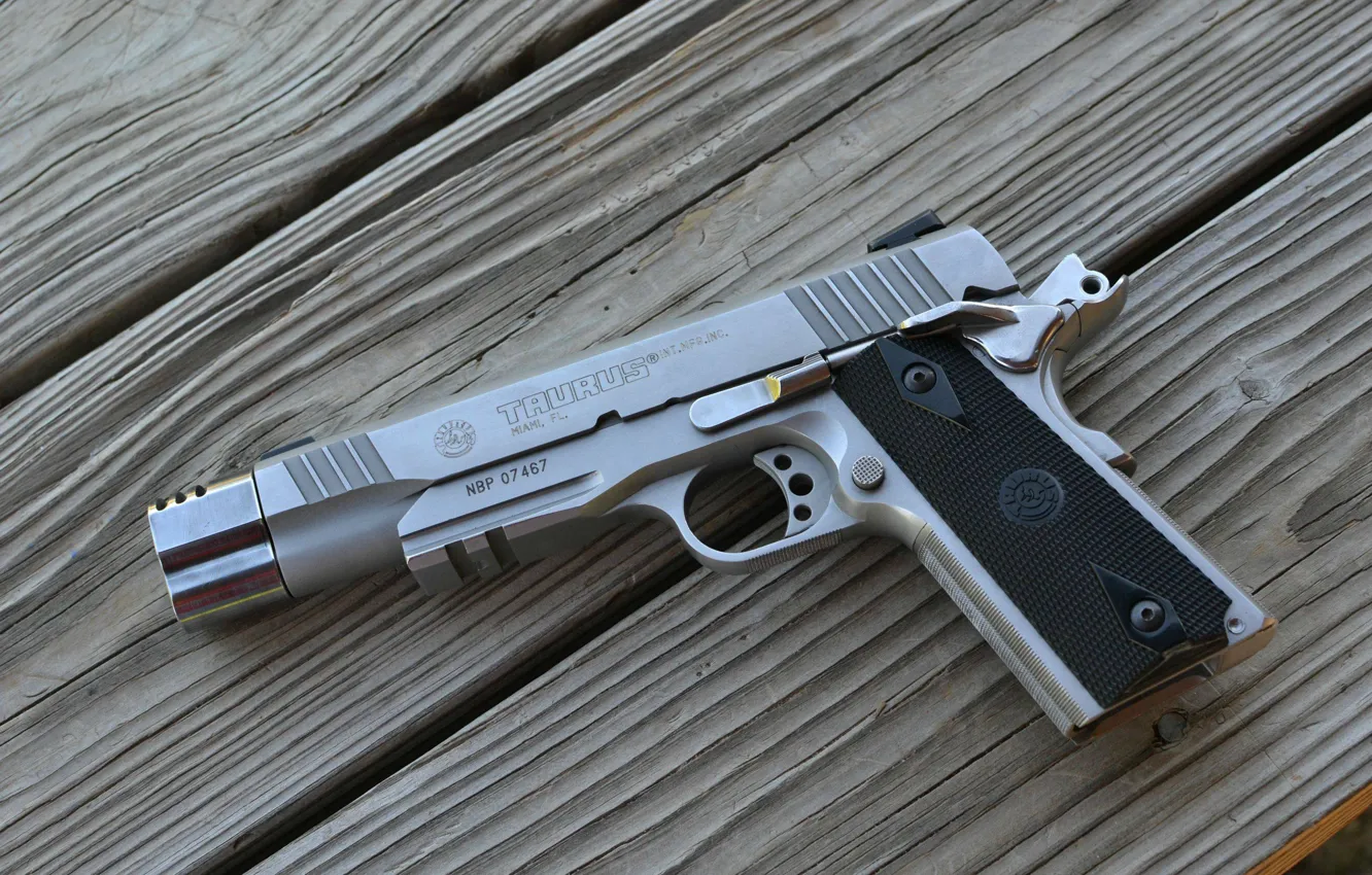 Wallpaper gun, Board, Taurus, semi-automatic, PT1911 for mobile and ...