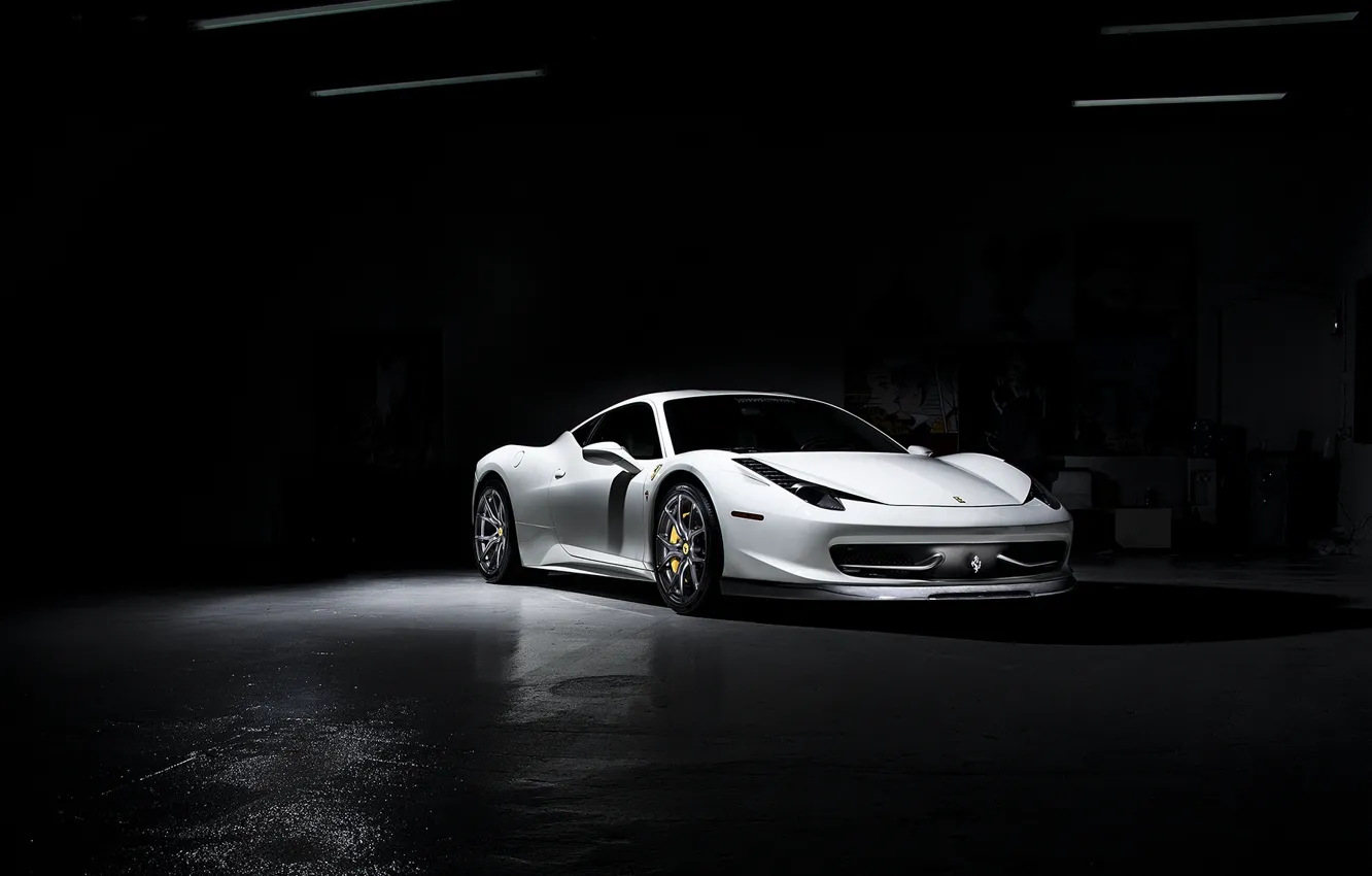 Wallpaper white, light, white, ferrari, Italy, 458 italia, Ferrari for ...