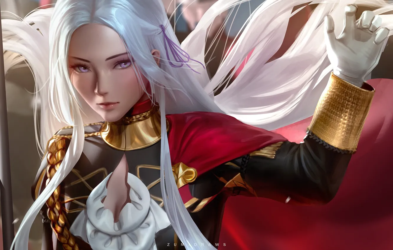 Wallpaper look, girl, Fire Emblem, Fire Emblem: Three Houses, Edelgard ...