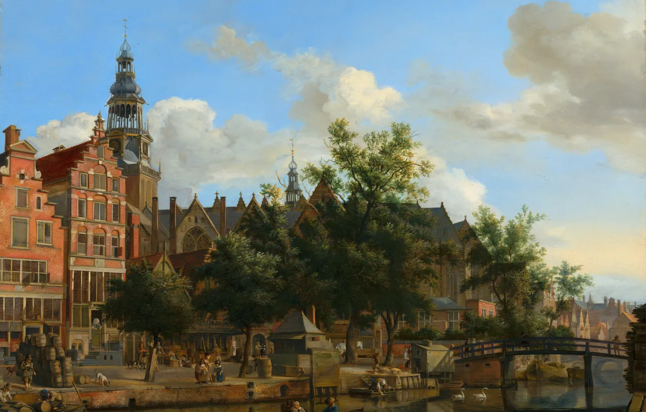 Wallpaper people, home, picture, Jan van der Heyden, Jan van der Heyden ...