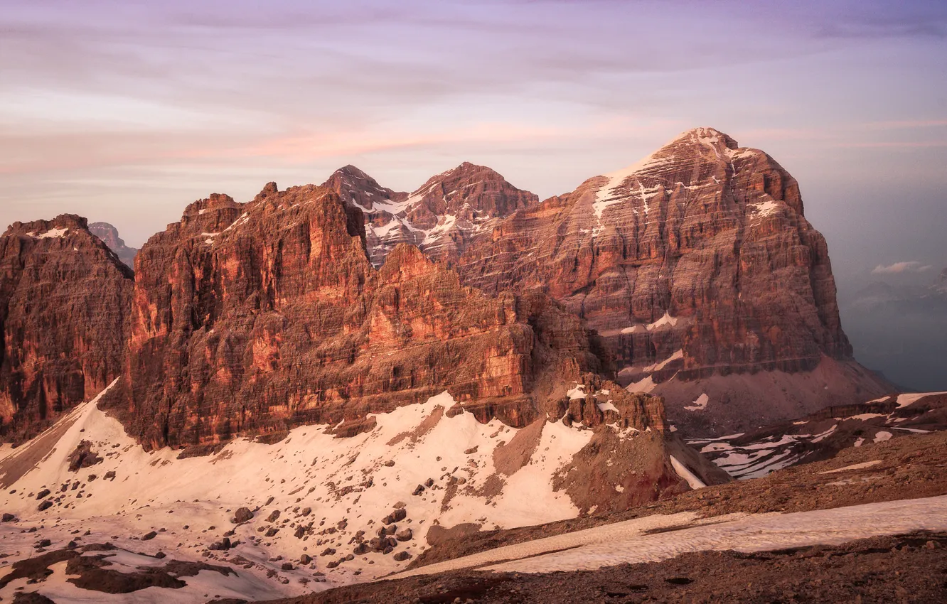 Wallpaper rock, mountains, snow for mobile and desktop, section природа ...