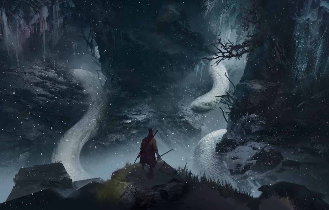 Wallpaper forest, snake, warrior, Sekiro: Shadows Die Twice for mobile ...