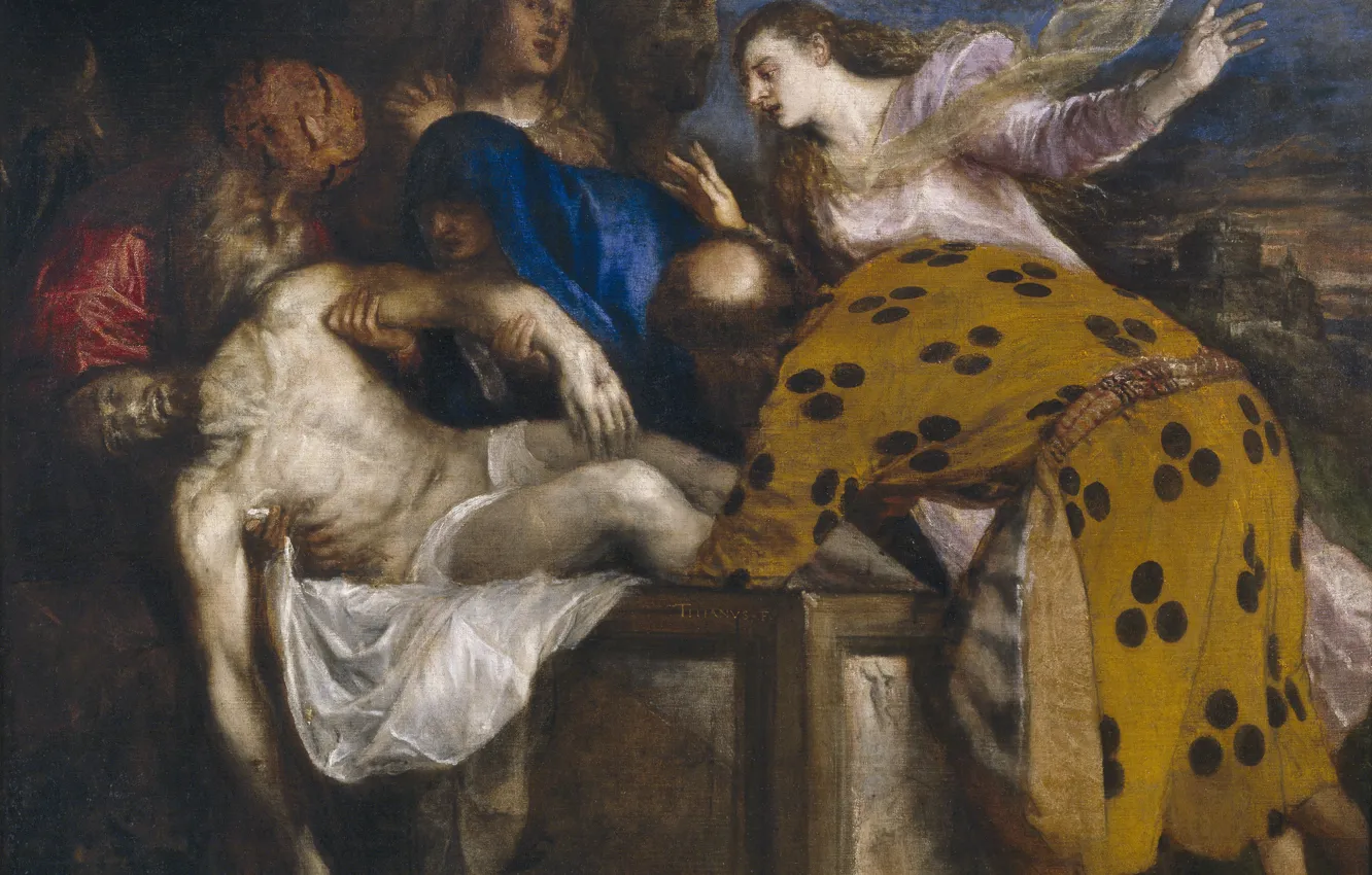 Wallpaper Jesus Christ, 1572, Titian Vecellio, Entombment images for ...