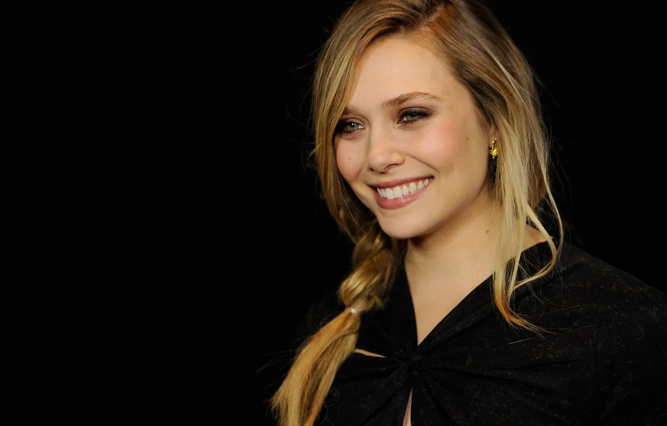 Wallpaper look, pose, smile, actress, photoshoot, hair, Elizabeth Olsen ...