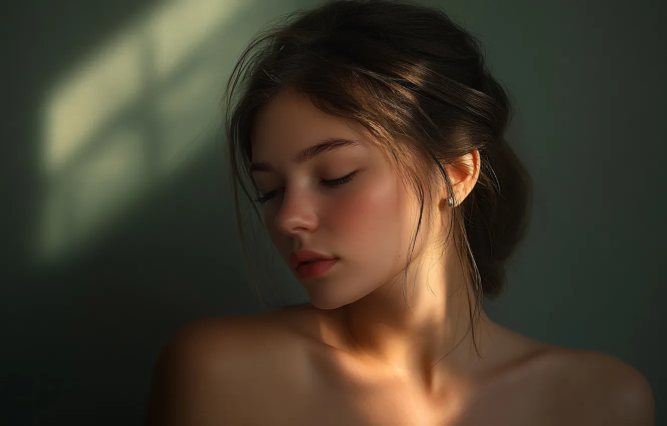 Wallpaper girl, AI art, neural network for mobile and desktop, section ...