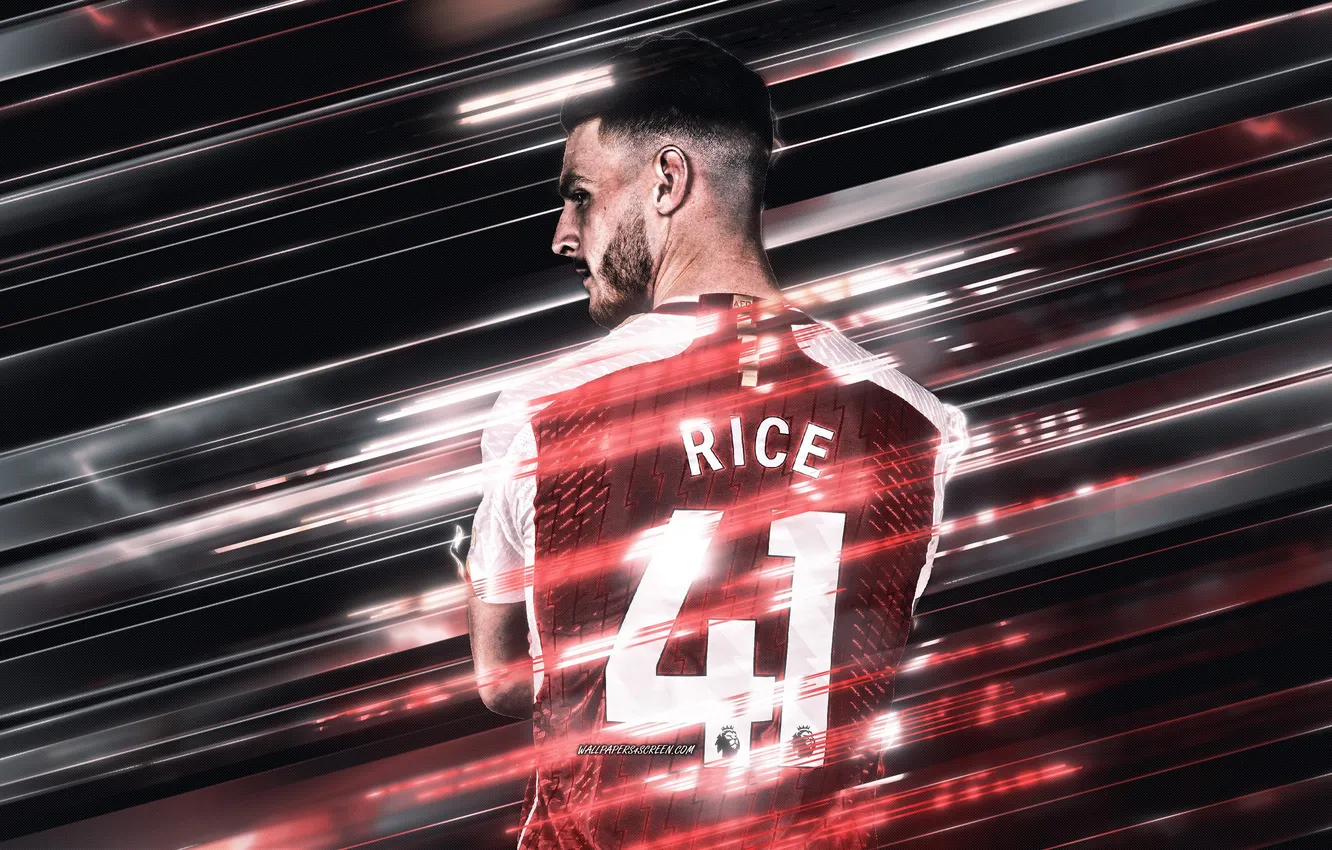 Wallpaper football, Arsenal, soccer, rice, gunners, Declan Rice, Declan ...