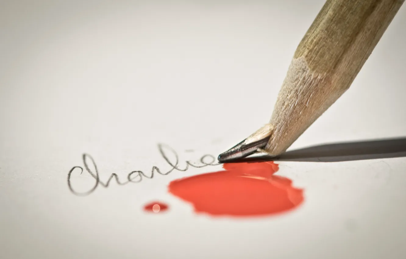 Wallpaper blood, pencil, I Am Charlie images for desktop, section ...