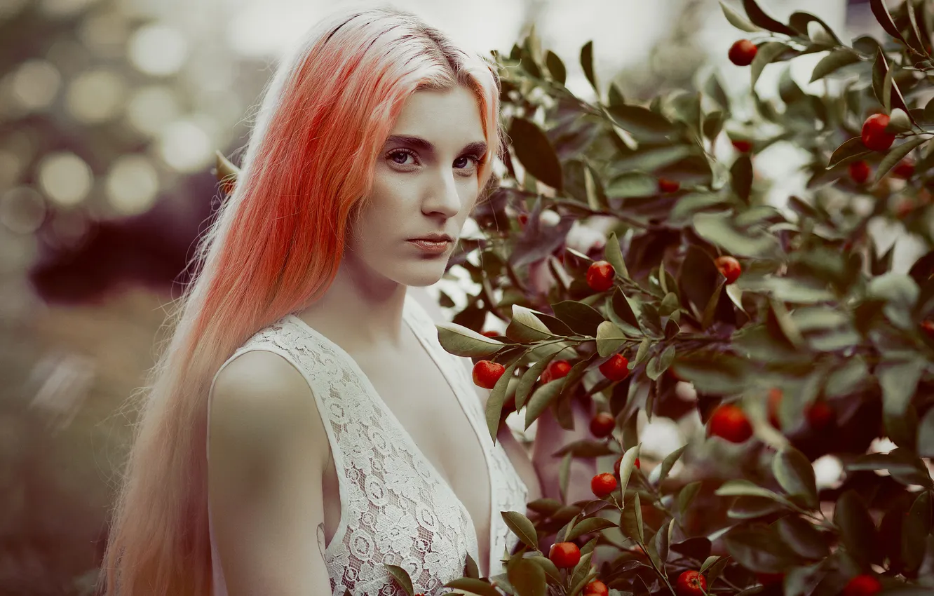 Wallpaper Summer Look Girl Face Hair Color For Mobile And Desktop
