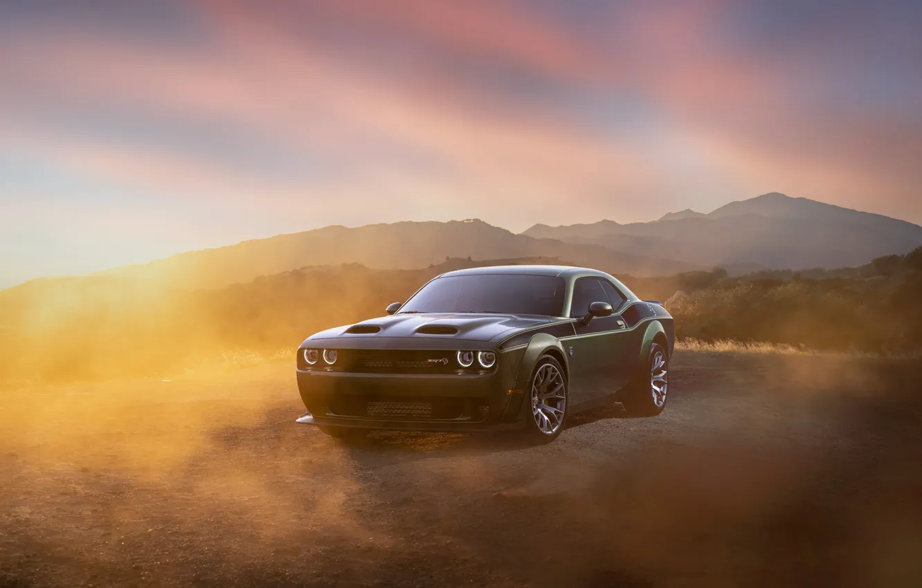 Wallpaper Dodge, Challenger, muscle car, front view, Dodge Challenger ...