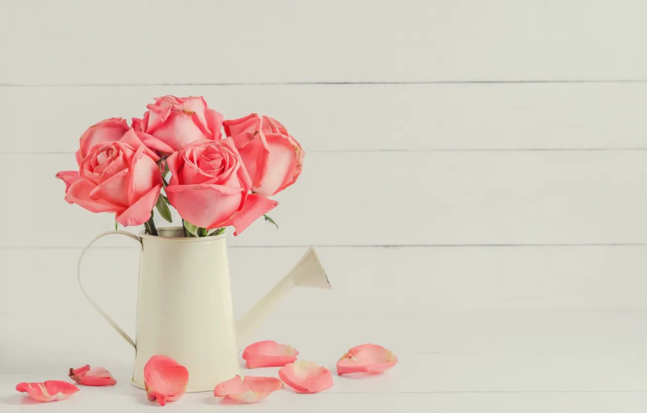 Wallpaper flowers, roses, bouquet, petals, pink, buds, fresh, pink for ...