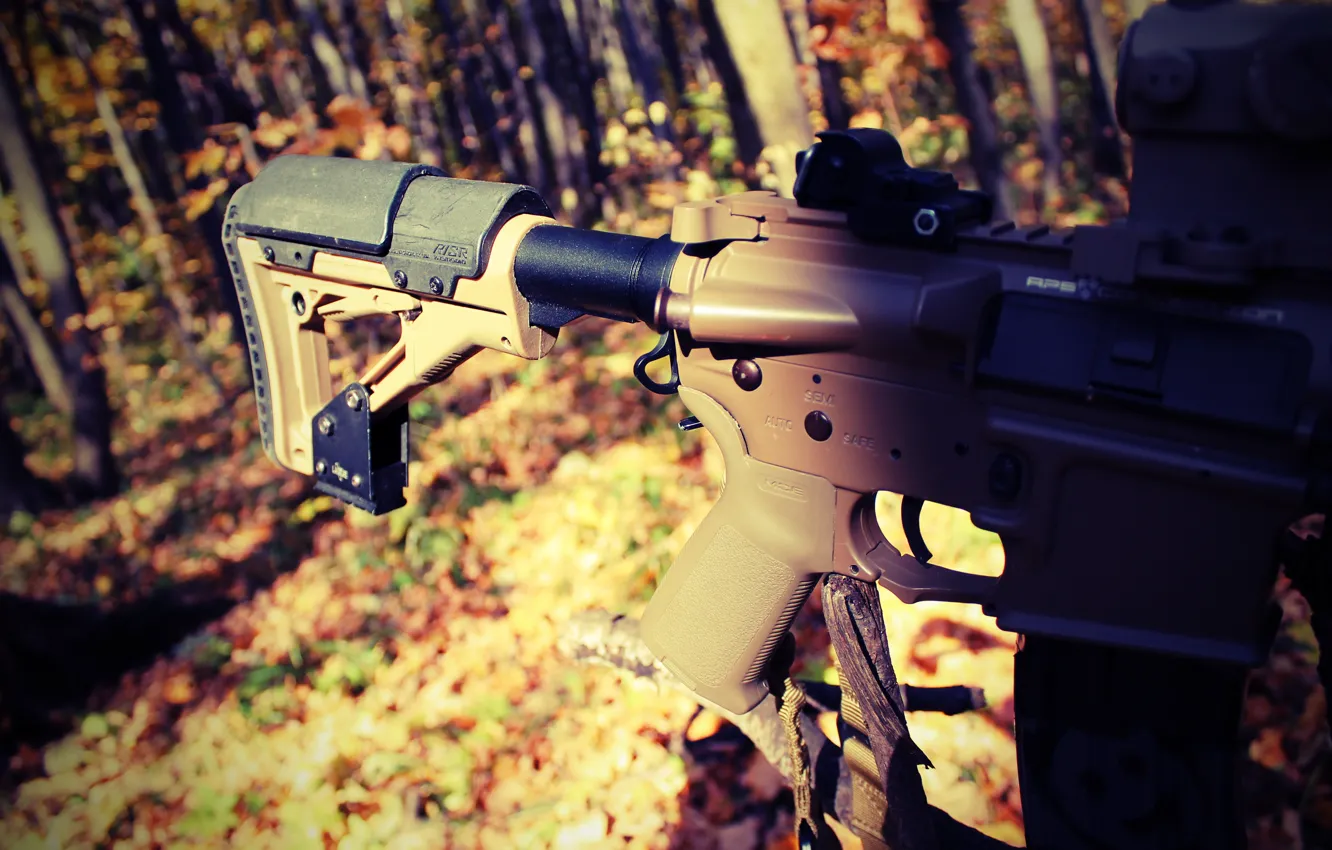 Wallpaper autumn, weapons, carabiner for mobile and desktop, section ...
