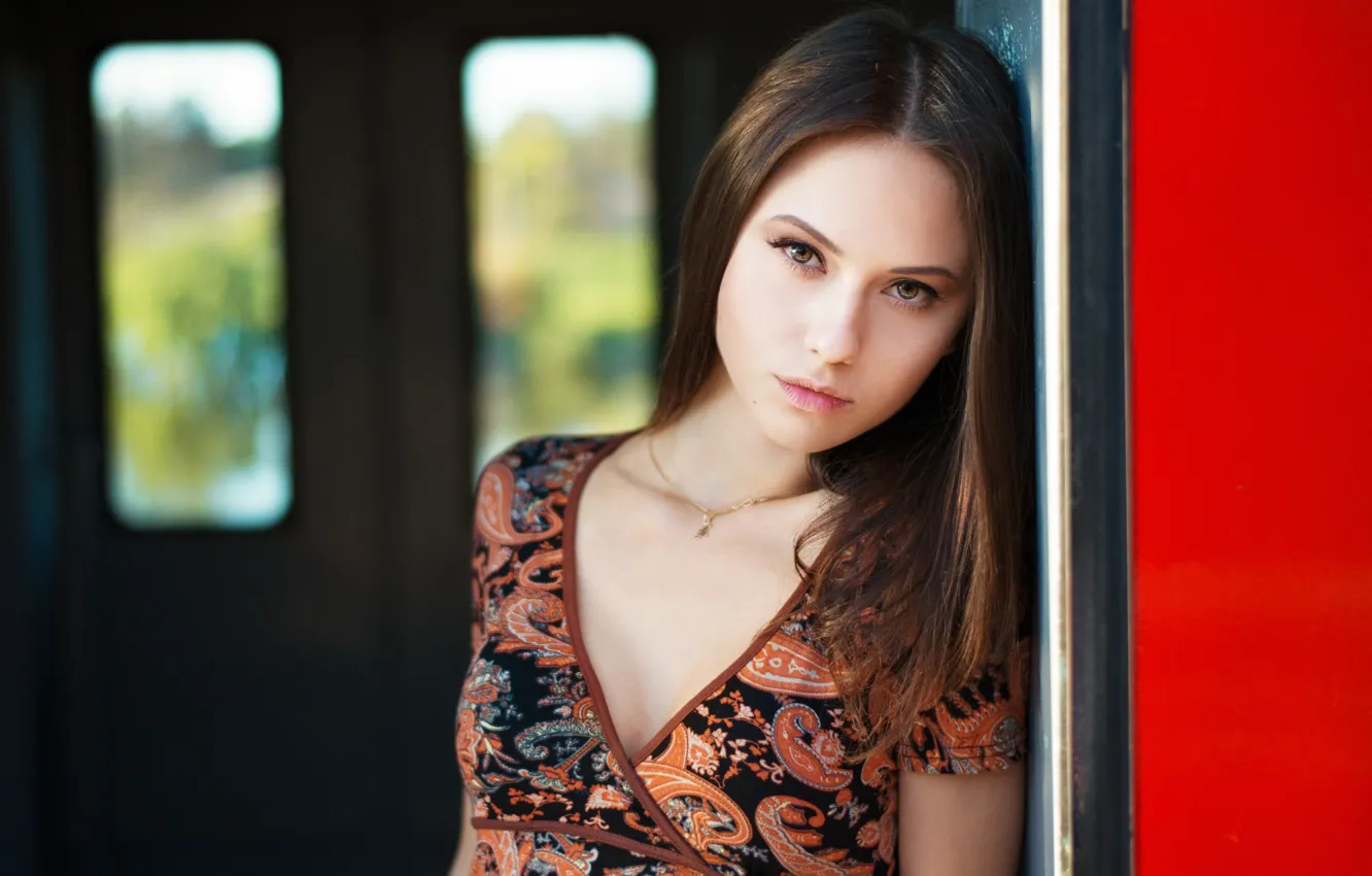 Wallpaper look, girl, model, brown hair, Ekaterina Timokhina, Catherine Timokhina, Maxim Maximov ...