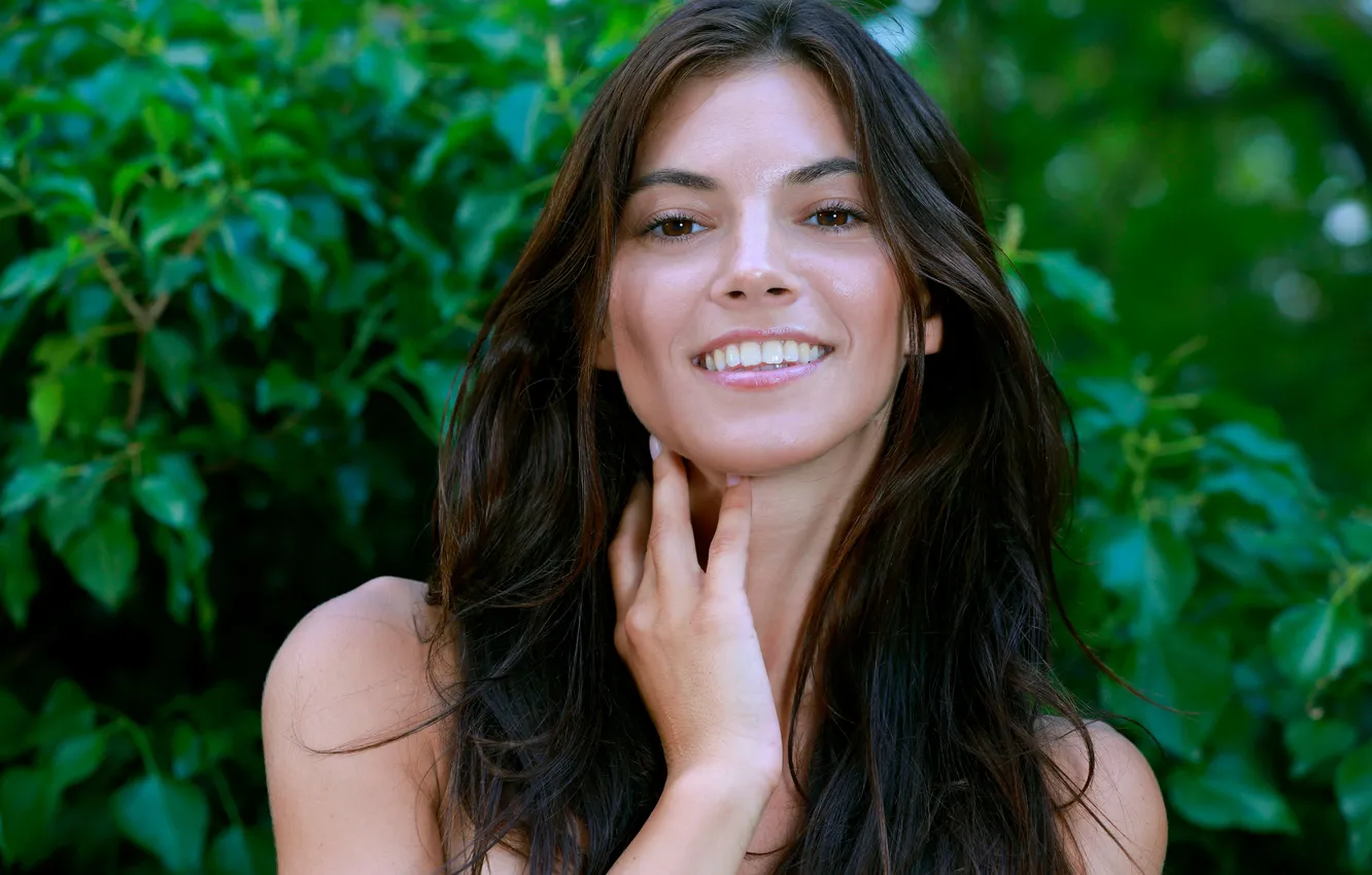 Wallpaper long hair, nature, model, awesome, brunette, gorgeous, posing ...