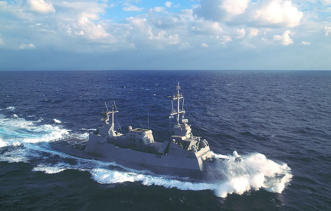 Wallpaper wave, storm, the ocean, frigate images for desktop, section ...