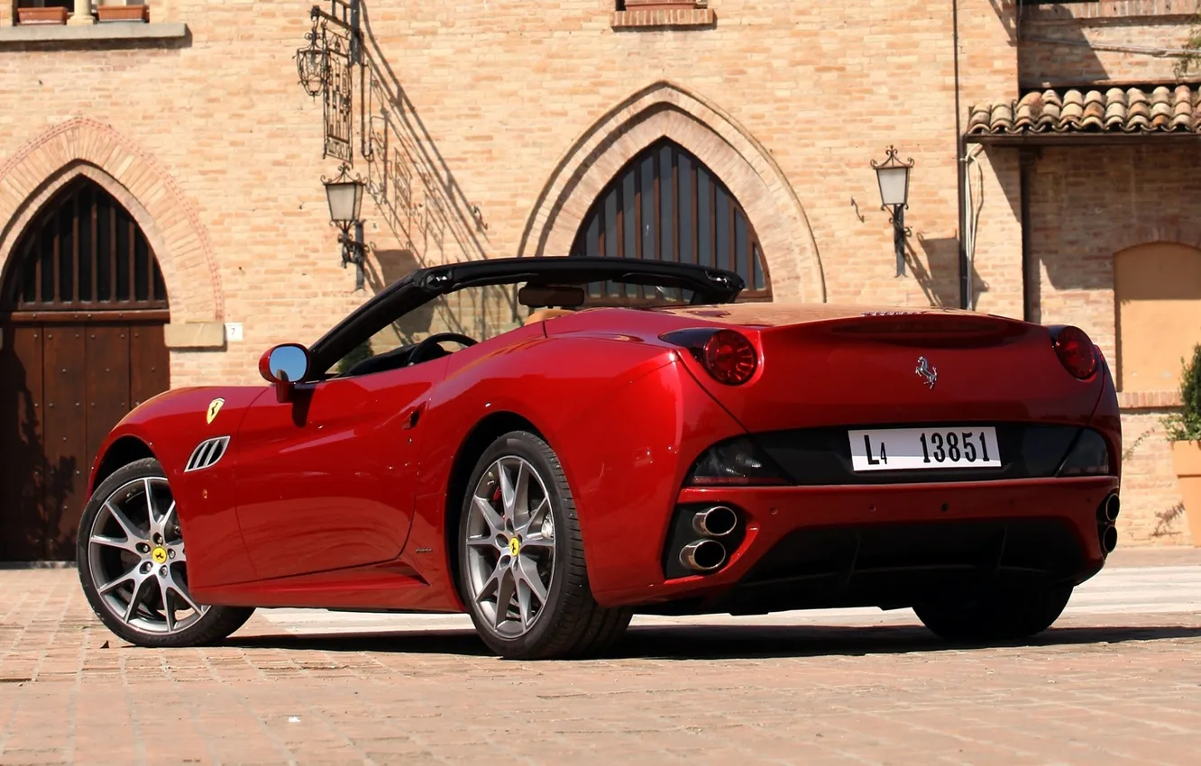 Wallpaper Ferrari, CA, Ferrari, supercar, rear view, California for ...