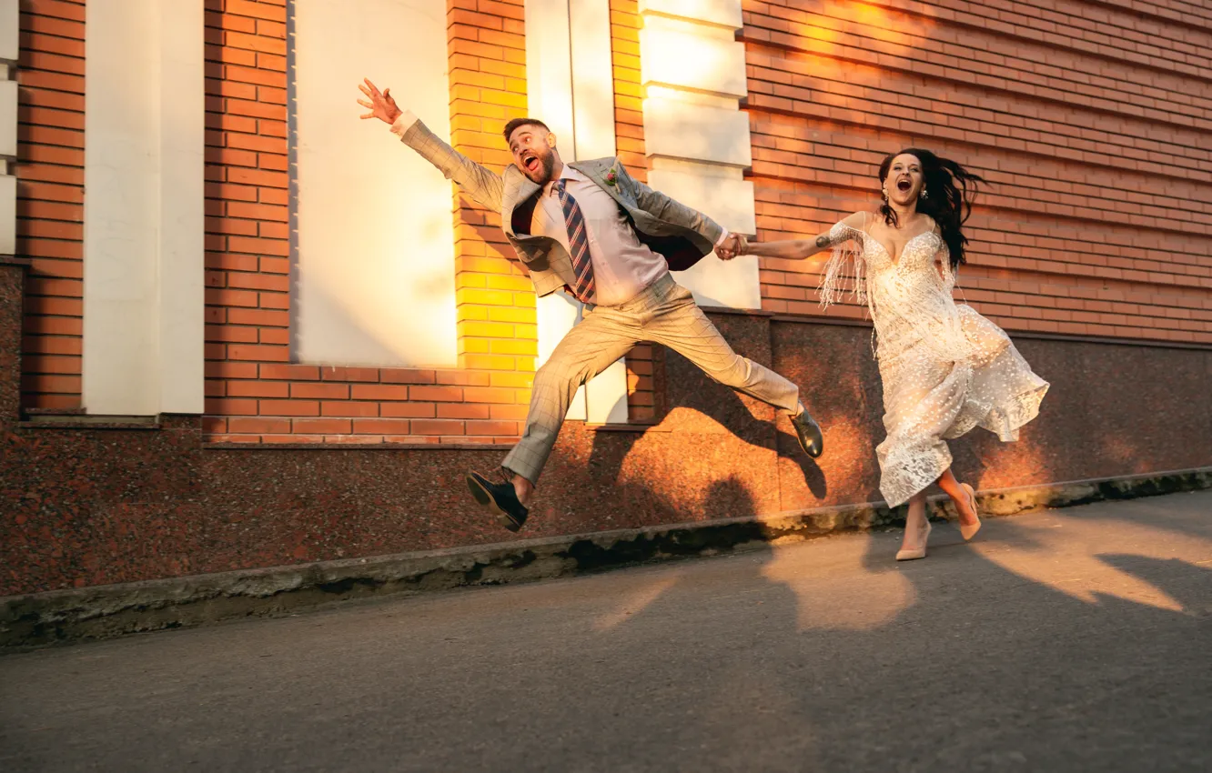 Wallpaper road, white, asphalt, girl, the sun, rays, light, joy for ...